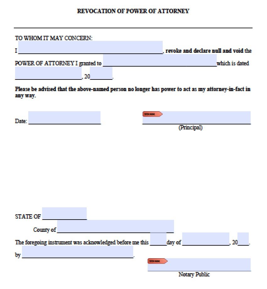 Free Printable Power of Attorney Forms | PDF Templates