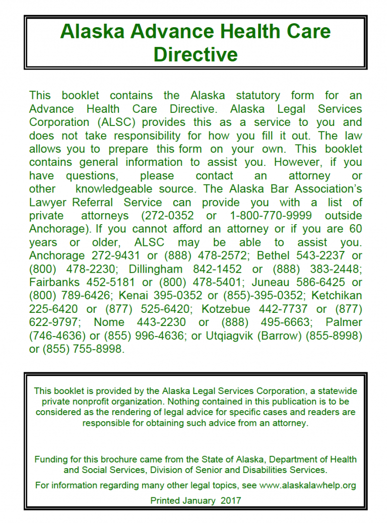 Free Alaska Power Of Attorney Forms | PDF Templates