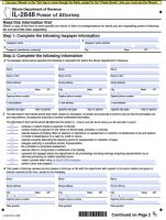 Free Tax Power of Attorney Form 2848 | Illinois