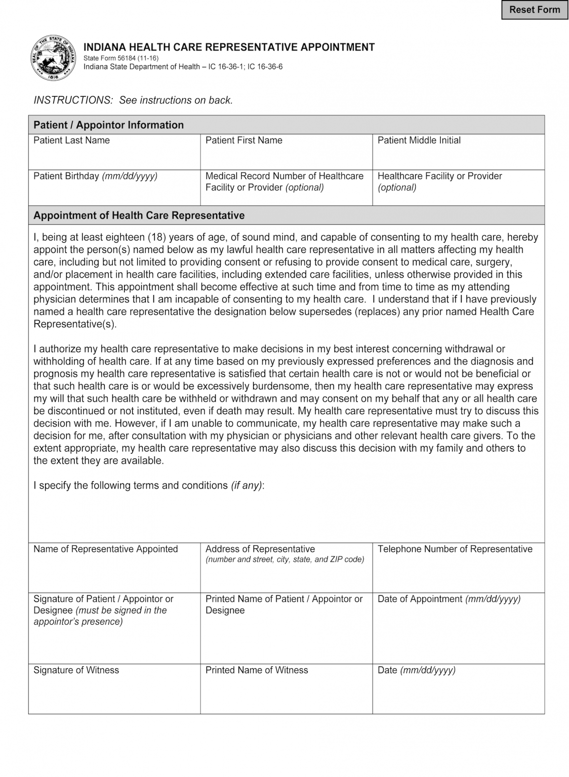 Free Indiana Power Of Attorney Forms PDF Templates free-indiana-power-of-attorney-forms-pdf-templates