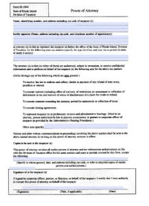 Free Rhode Island Power Of Attorney Forms | PDF Templates