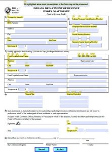Free Indiana Power Of Attorney Forms | PDF Templates