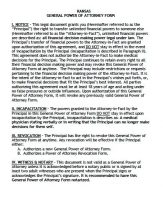Free Kansas Power Of Attorney Forms | PDF Templates