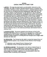 Free Nevada Power Of Attorney Forms | PDF Templates