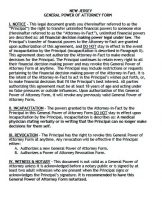 Free New Jersey Power Of Attorney Forms | PDF Templates
