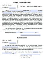 Free Texas Power Of Attorney Forms | PDF Templates