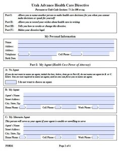 Free Utah Power Of Attorney Forms | PDF Templates