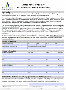 Free Texas Power Of Attorney Forms | PDF Templates