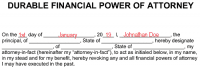 Free Free Durable (Financial) Power of Attorney Forms (DPOA)
